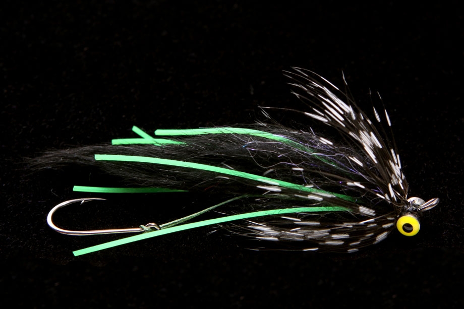 Rubber Leech black Steelhead Fliegen Fliegen